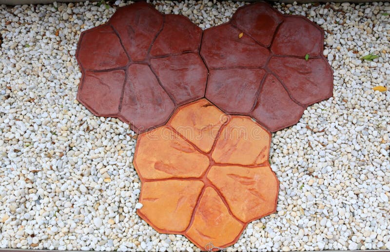 Cobblestone in Flower Shape Pattern. Stock Image - Image of curve ...