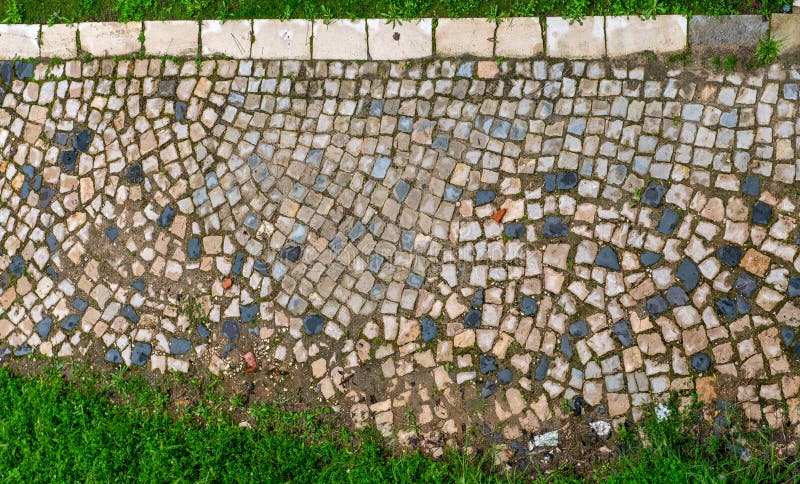 Cobblestone footpath stock photo. Image of footpath - 144880556