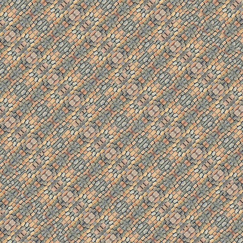 Cobblestone Geometric Pattern Stock Illustration - Illustration of ...
