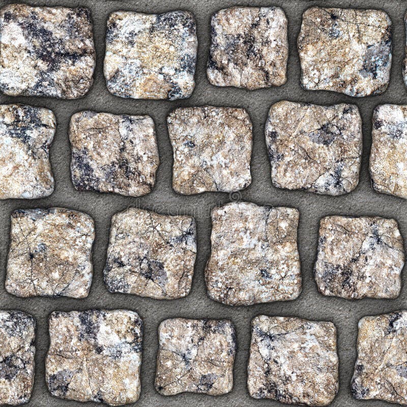 S109 Seamless Texture - Cobblestone Pavers Stock Image - Image of rough ...