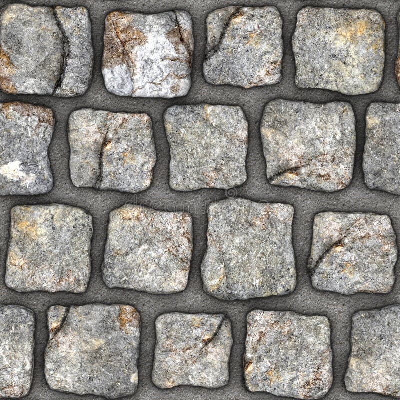 S100 Seamless Texture - Cobblestone Pavers Stock Illustration ...