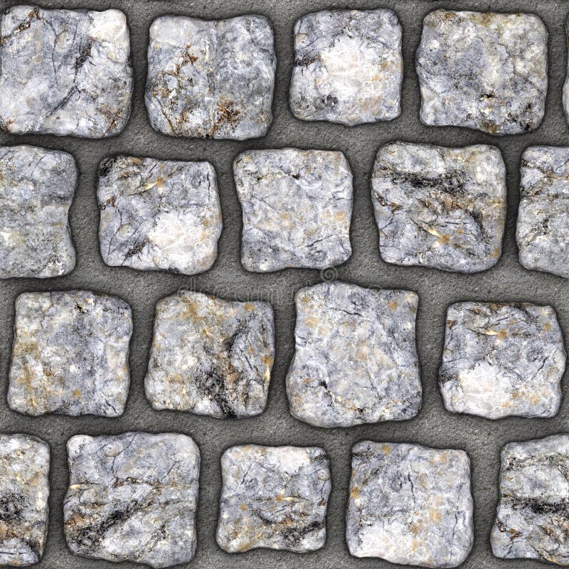 S101 Seamless Texture - Cobblestone Pavers Stock Illustration ...