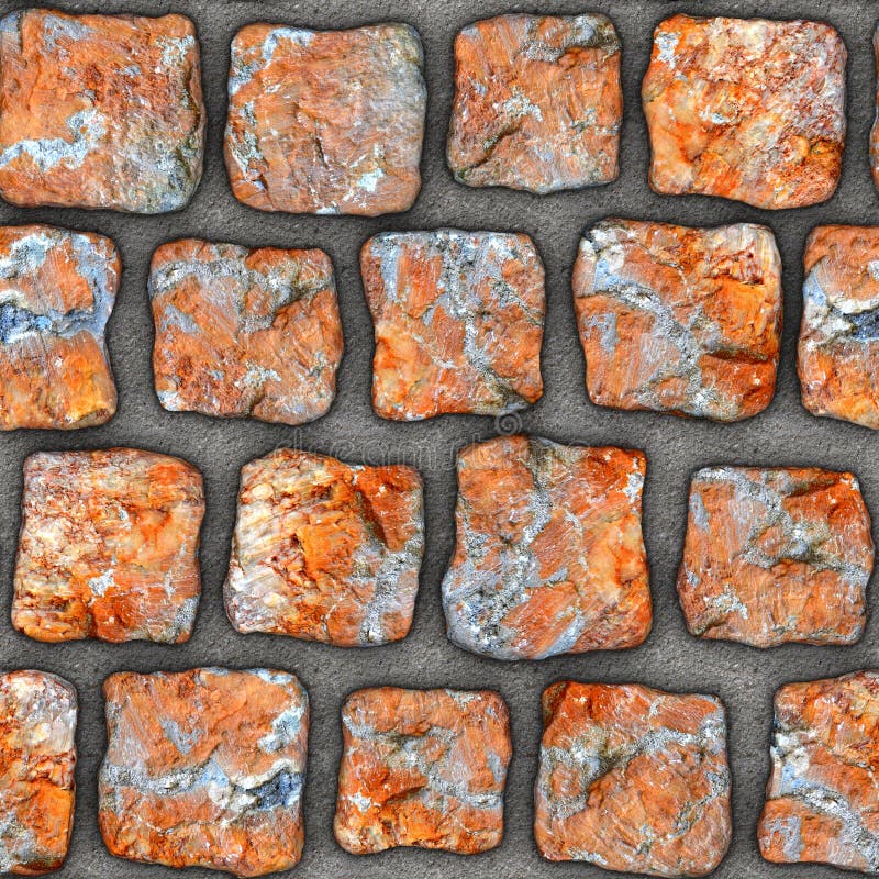S113 Seamless Texture - Cobblestone Pavers Stock Illustration ...