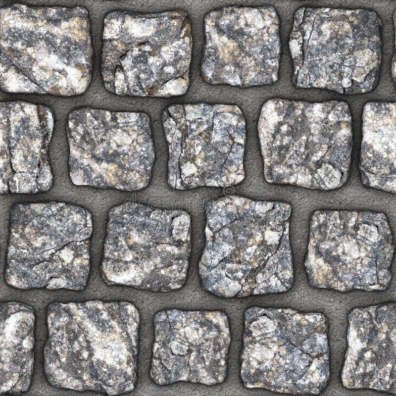 S121 Seamless Texture - Cobblestone Pavers Stock Illustration ...