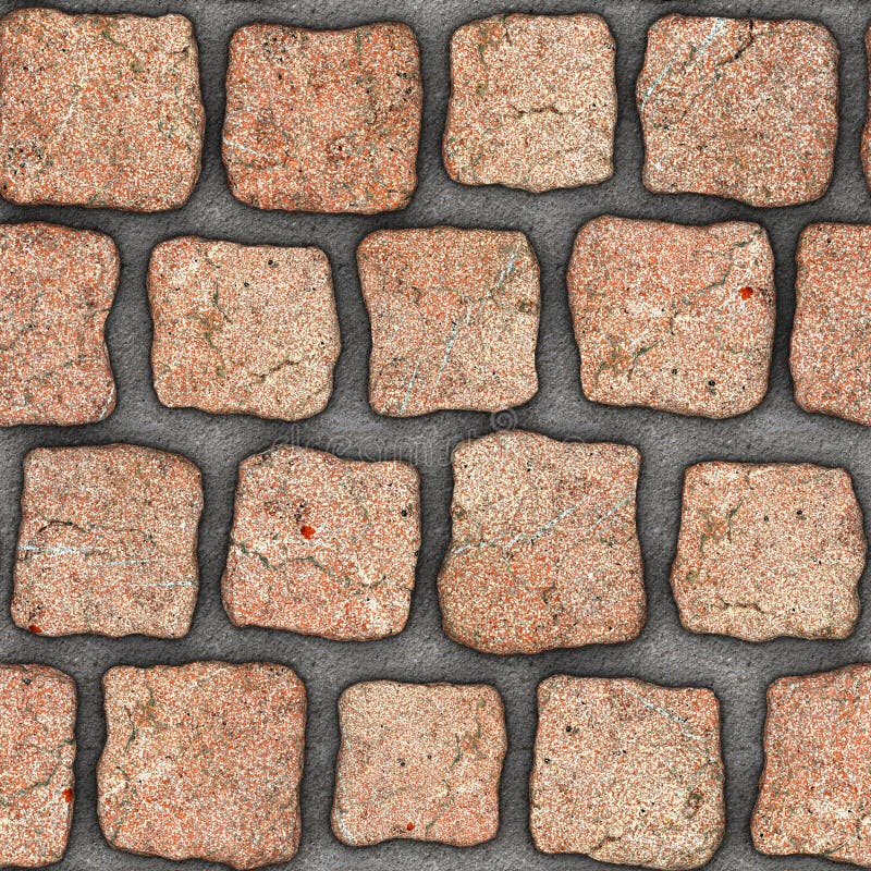 S126 Seamless Texture - Cobblestone Pavers Stock Illustration ...