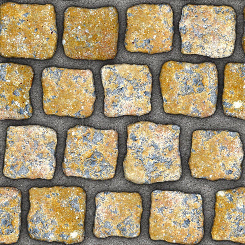 S134 Seamless Texture - Cobblestone Pavers Stock Illustration ...