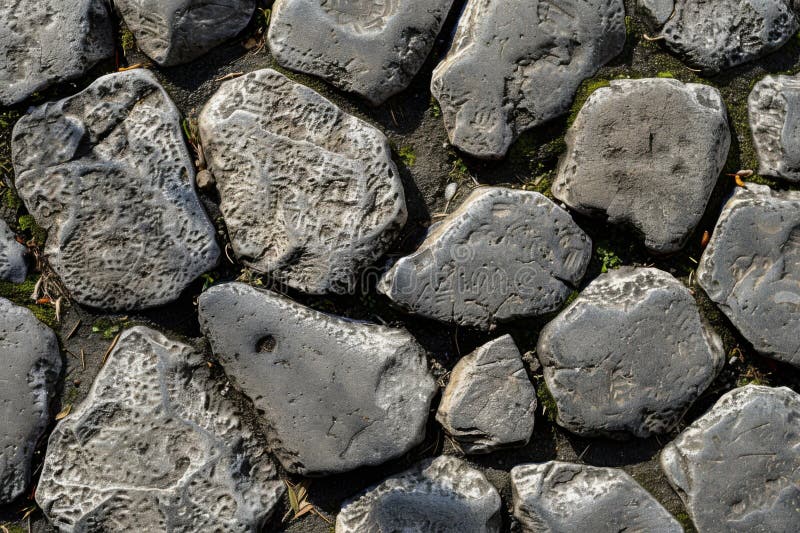 Cobblestone Path stock illustration. Illustration of stones - 342137038