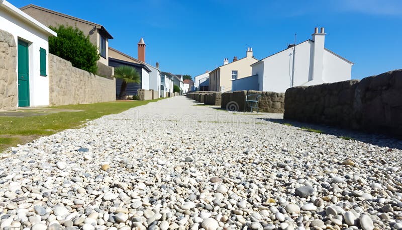 Cobblestone Path Garden, Rustic Landscape Design Element Generative AI ...
