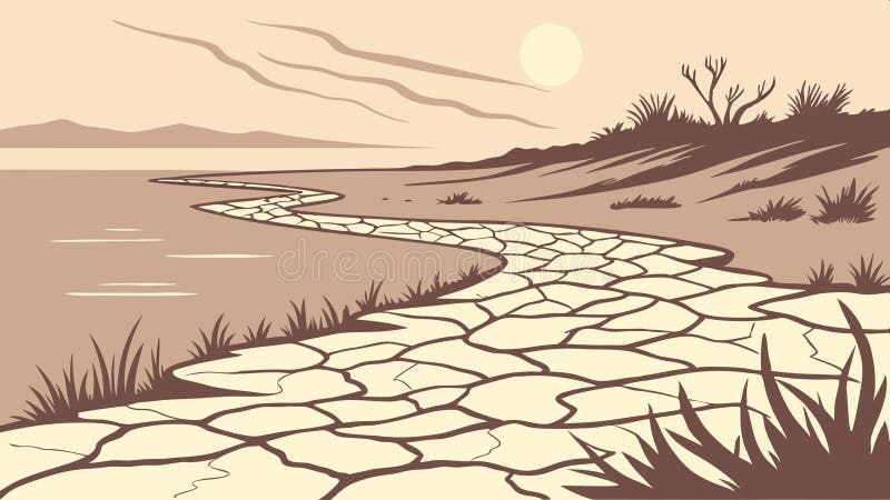 Cobblestone Path Illustration, Rustic Pathway Design Vector Design ...