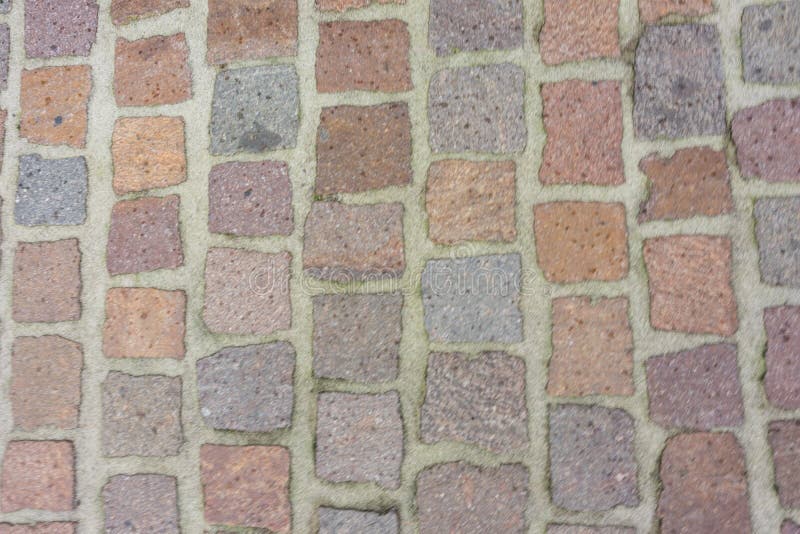 Cobblestone Path Way with Different Stone Colours Stock Photo - Image ...