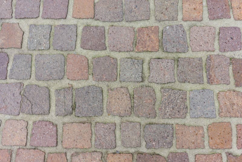 Cobblestone Path Way with Different Stone Colours Stock Photo - Image ...