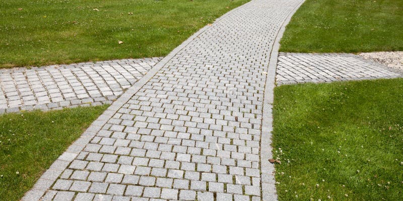Cobblestone paths stock photo. Image of winding, peace - 25777334