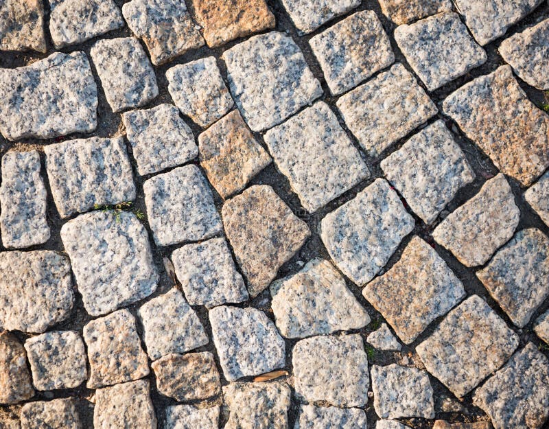 Cobblestone Pavement in the City Stock Image - Image of sidewalk, city ...