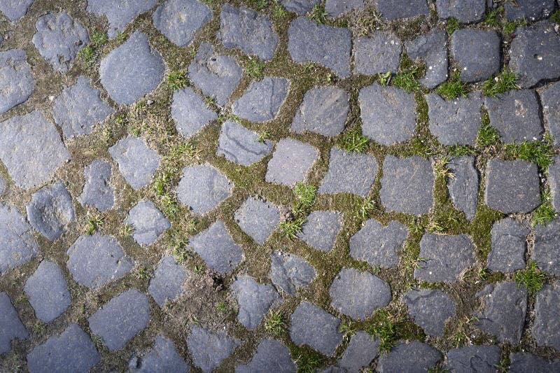 Cobblestone Pavement in the City Stock Image - Image of center ...
