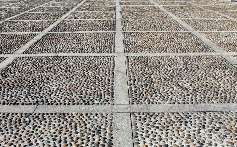 Cobblestone Pavement in a Square Stock Photo - Image of tiles, texture ...