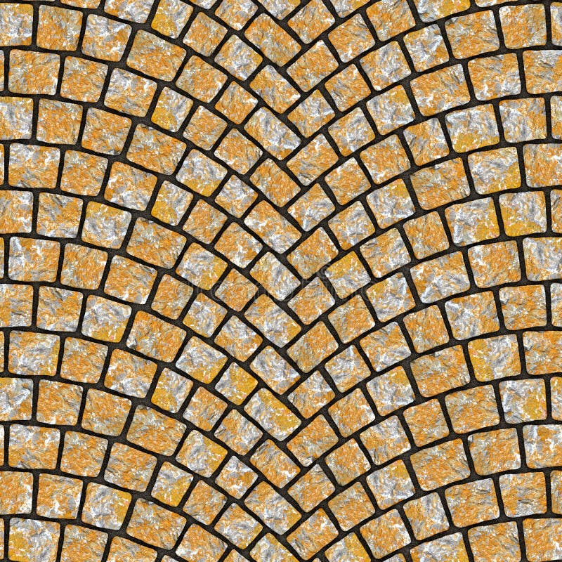 Arched Cobblestone Pavement Texture 008 Stock Illustration ...