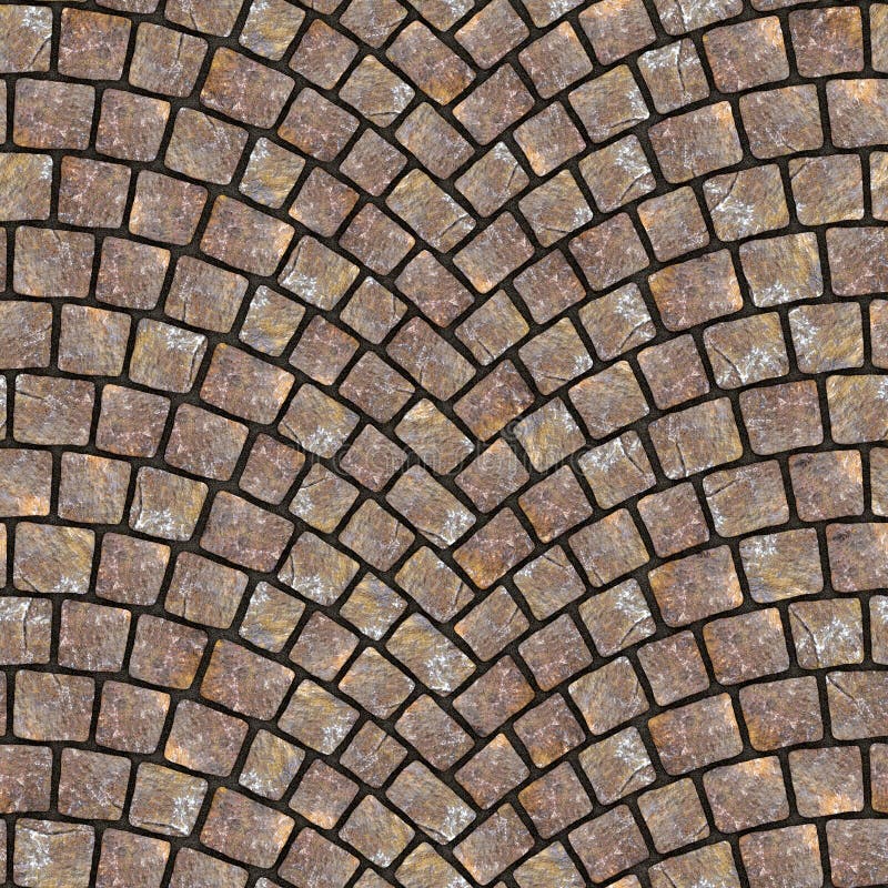 Arched Cobblestone Pavement Texture 057 Stock Illustration ...