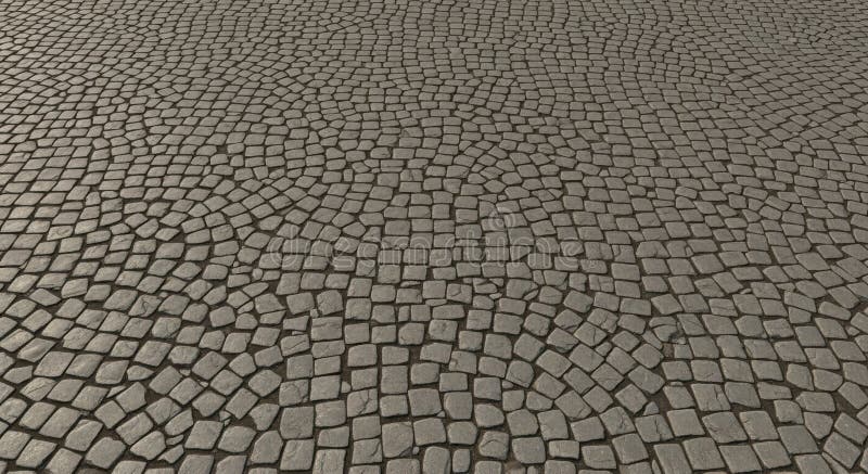 Cobblestone Pavement Texture in a Radial Pattern Stock Illustration ...