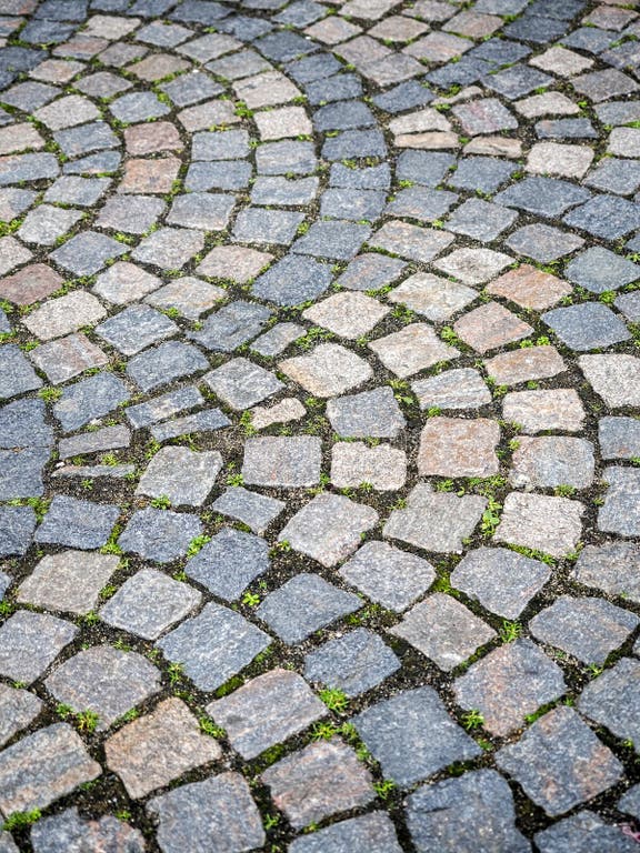 Cobblestone Pavers Arranged in Arch Pattern Stock Image - Image of ...