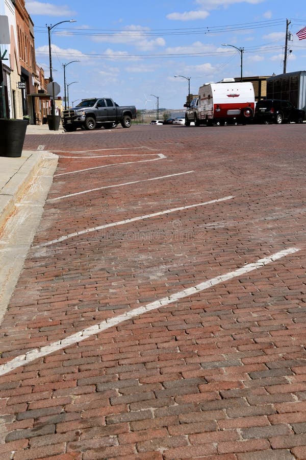 Cobblestone Paving of a Main Street Stock Photo - Image of downtown ...