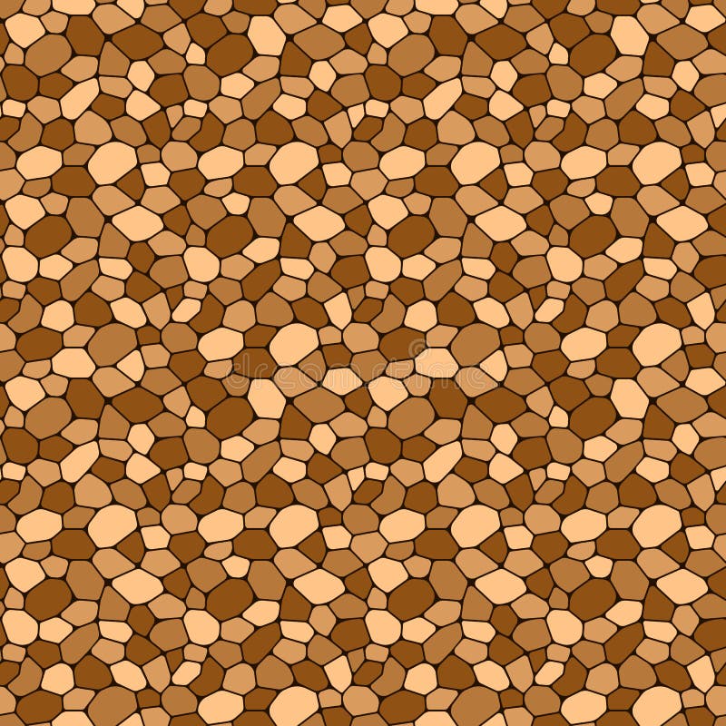 Cobblestone Paving Seamless Pattern Vector Illustration. Pebble ...
