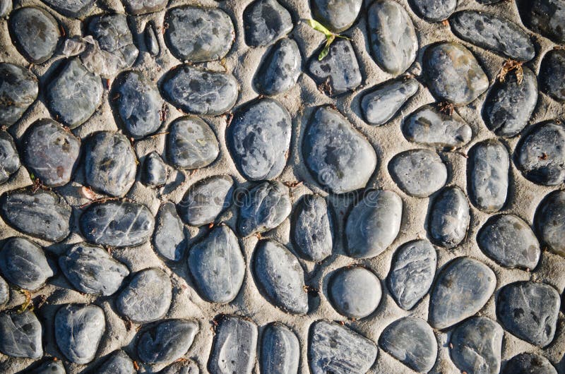 Cobblestone road, top view stock photo. Image of hard - 34112538