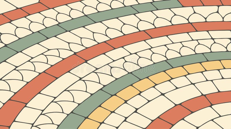 Cobblestone Road Pattern, Textured Pavement Design Vector Design ...