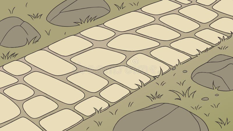 Cobblestone Road Texture, Stone Path Vector Design Illustration ...