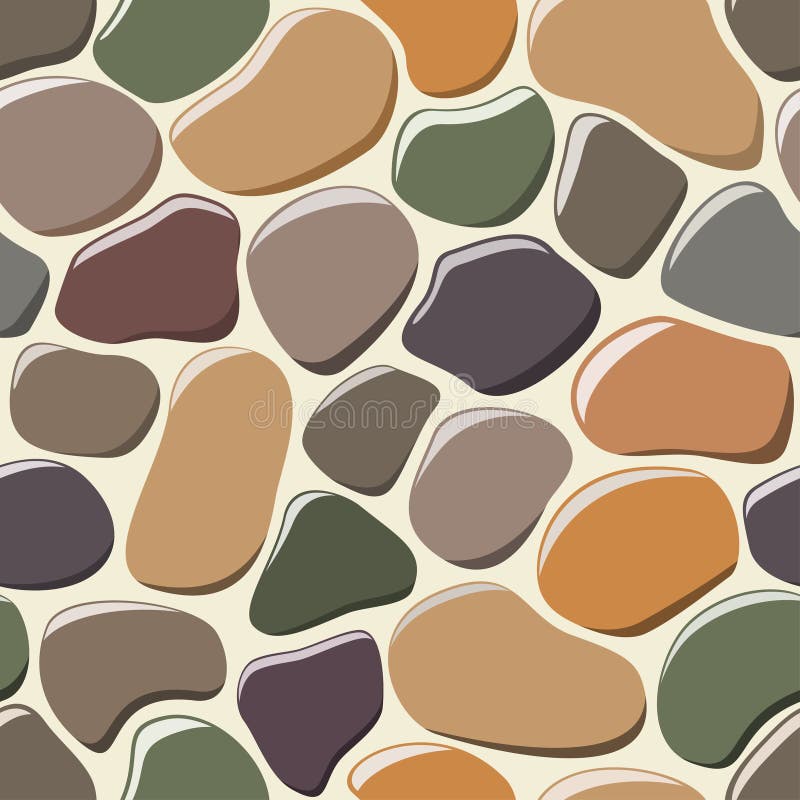 Cobblestone Seamless Background. Stock Vector - Illustration of ...