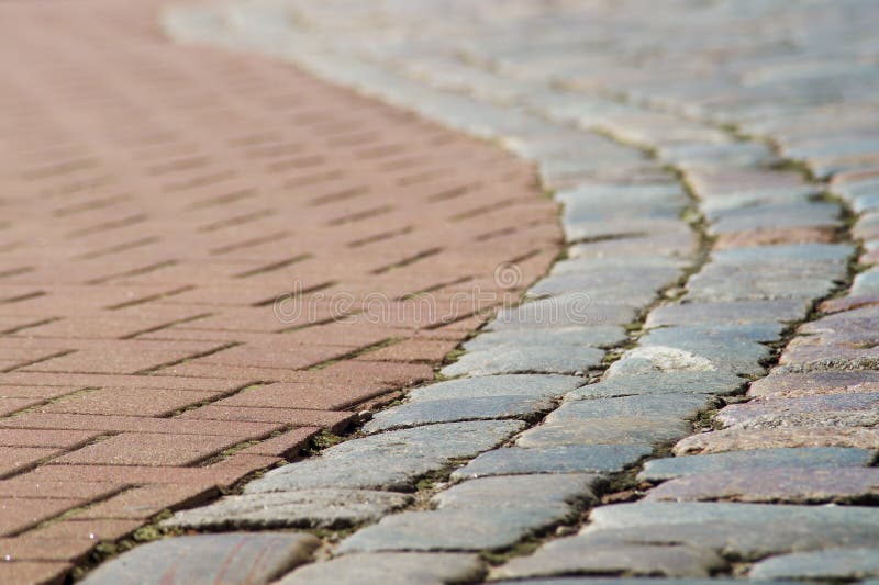 Cobblestone and Stone Blocks Stock Photo - Image of rough, sidewalk ...