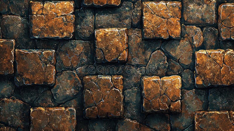 Cobblestone Stone Texture Background Seamless with a Mix of Colors ...