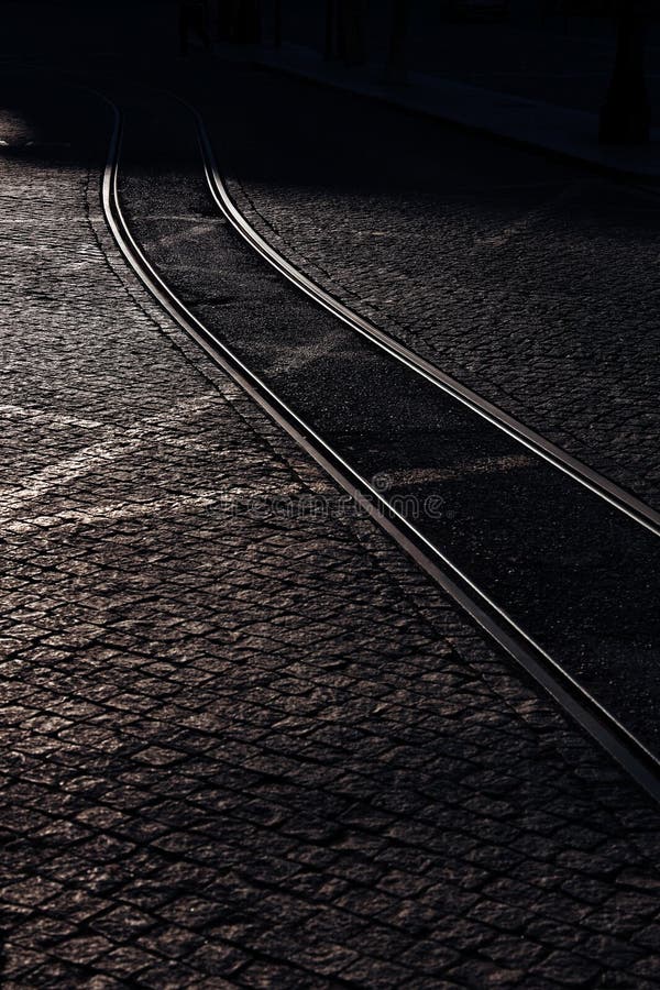 Harsh Light and Shadow from People and Objects in the City Stock Image ...