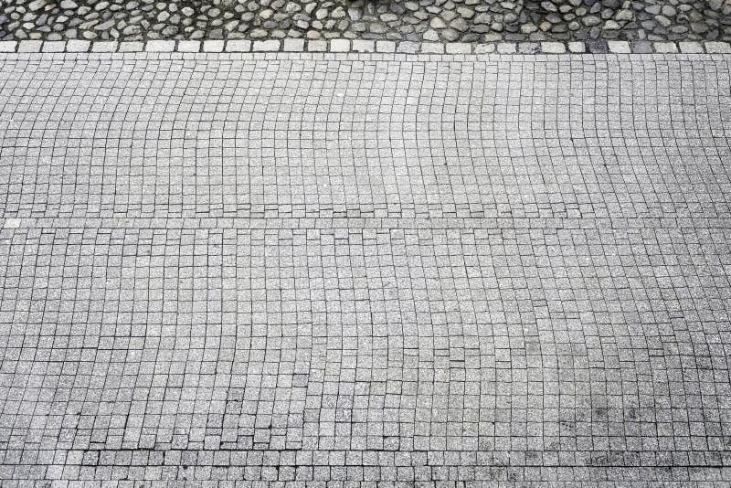Cobblestone Street Pavement Seen from Above Stock Image - Image of ...