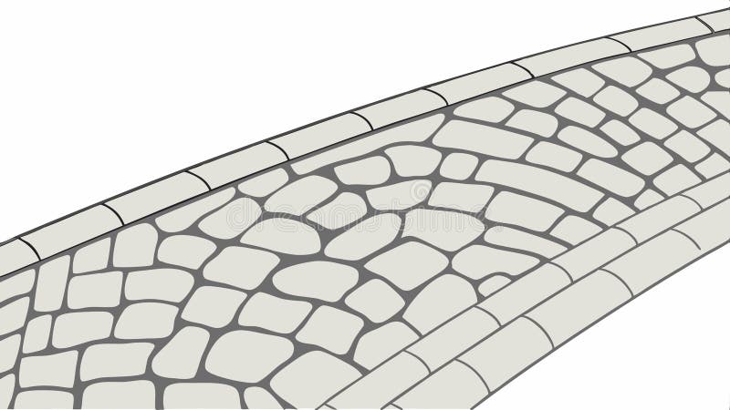 Cobblestone Street Texture Illustration Vector Architectural Pattern ...
