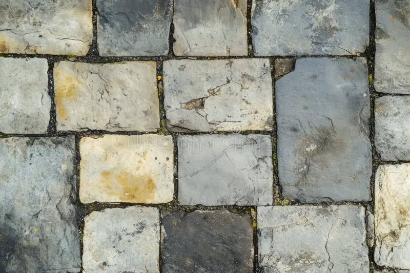 Cobblestone Natural Stone with Sand Joints. Background Image Stock ...