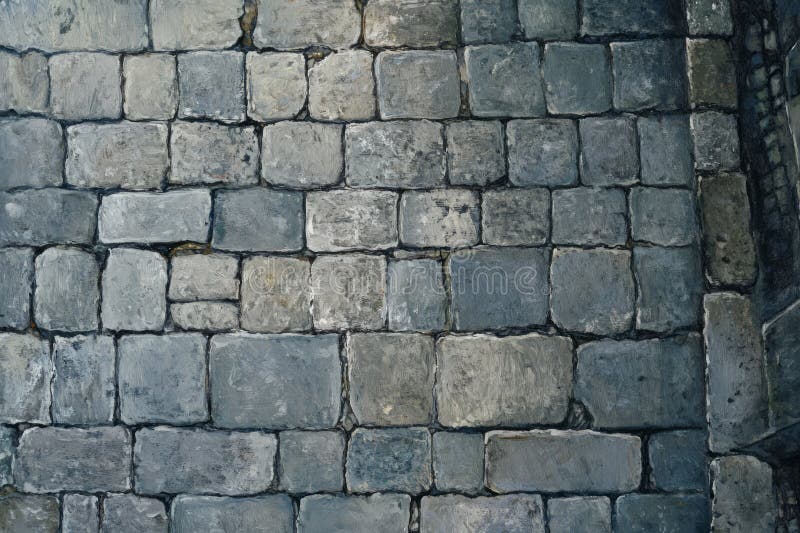 Cobblestone Texture with Natural Wear Patterns. AI Image Stock Image ...