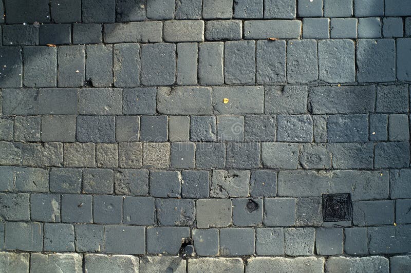 Cobblestone Natural Stone with Sand Joints. Background Image Stock ...