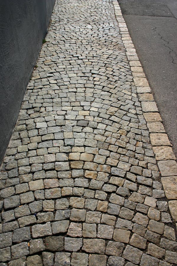 Cobblestone walk stock image. Image of abstract, road, square - 791441