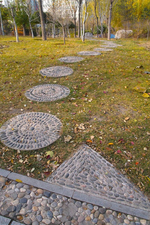 Cobblestone Walkway Texture Stock Photo - Image of cobblestone, grid ...