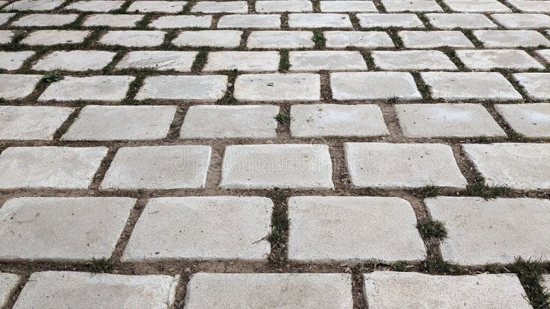 Cobblestone Walkway in the Park, Closeup of Photo Stock Image - Image ...