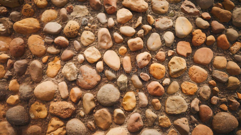 Cobblestone Wall Texture, Rustic Brown Stones High Quality Image Stock ...