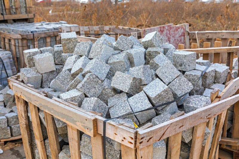 Cobblestones Crate stock image. Image of cobblestones - 211485685