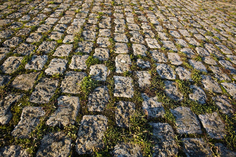Old Road in Rustic Cobblestones Stock Photo - Image of europe, street ...