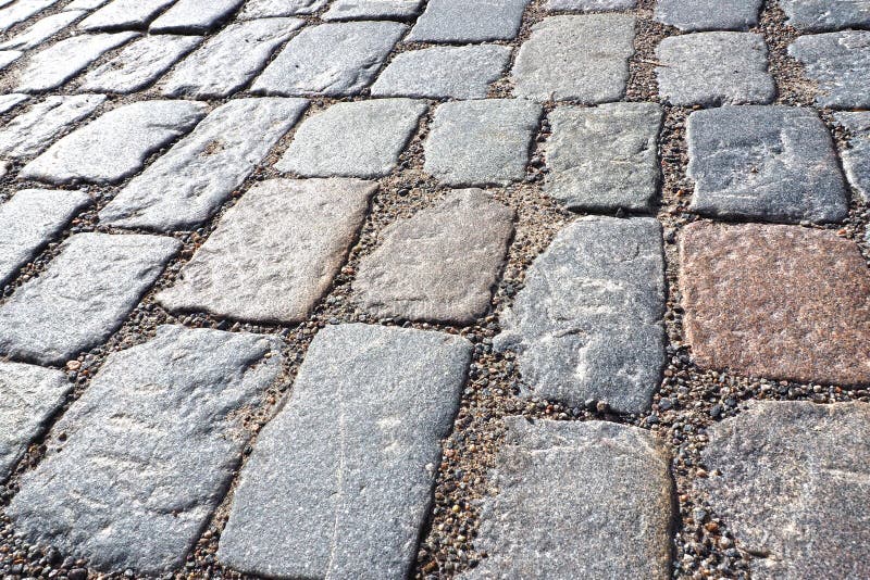 The Ancient Paving Blocks Of Marble. Stock Photo - Image of ...