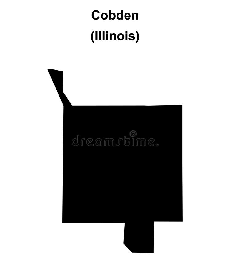 Cobden Outline Map Stock Illustrations – 1 Cobden Outline Map Stock ...