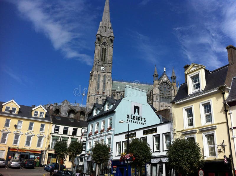 Downtown Cobh, Ireland, Cork County Editorial Stock Photo - Image of ...