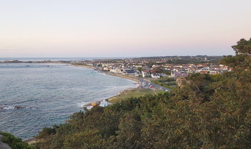 Cobo Bay, Castel, Guernsey Channel Islands Stock Photo - Image of ...