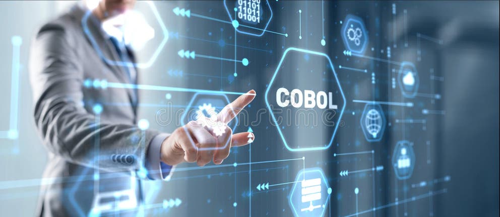 Cobol. Common Business Oriented Language Stock Image - Image of ...