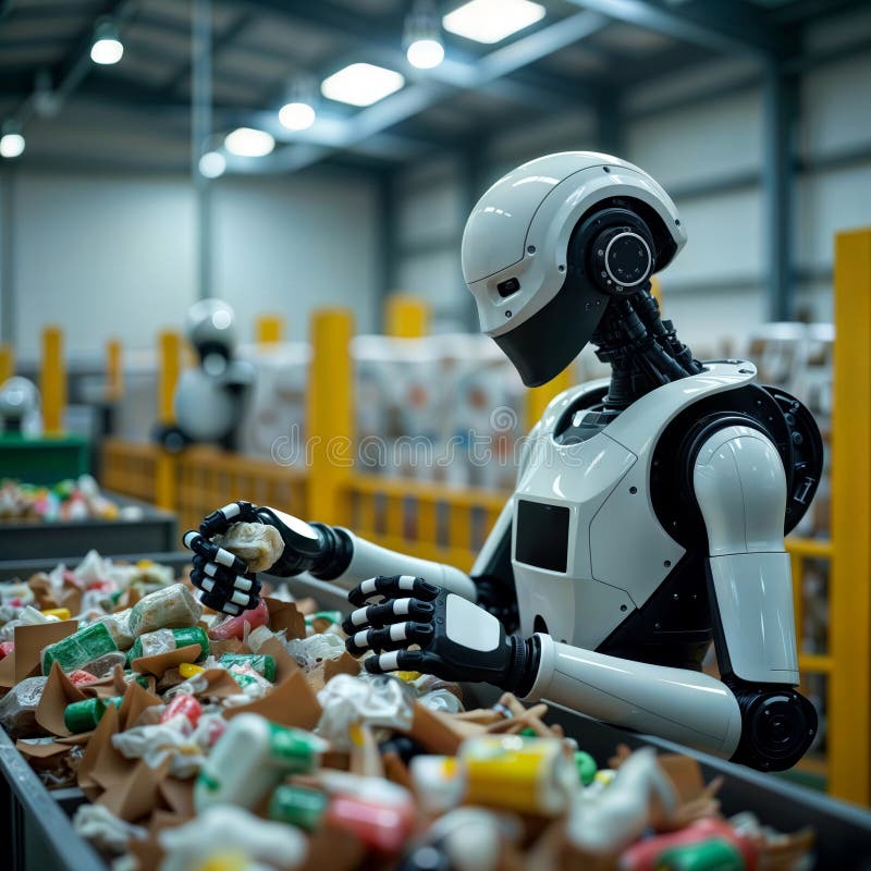 Humanoid Robot Promotes Recycling Initiatives, Generative Ai Stock ...