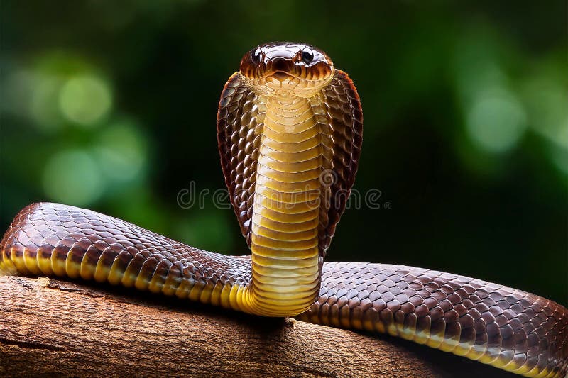 Cobra in Nature is One of the Most Dangerous Snakes in the World. Stock ...